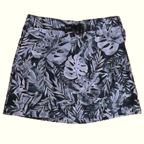 Speedo | Swim | Womens Speedo Blue Gray Leaf Print Swim Skort Size M ...
